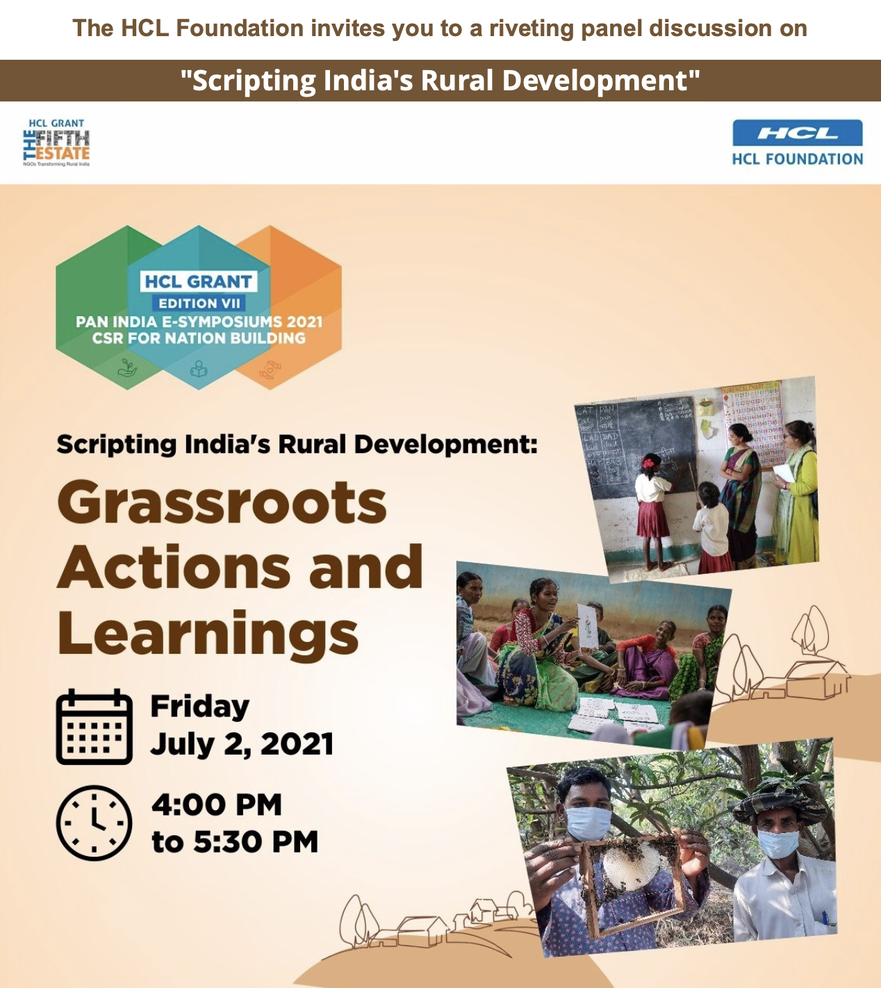 HCL Grant Edition VII 2021 - E-Symposium (Scripting India's Rural Development) - DevInfo.in