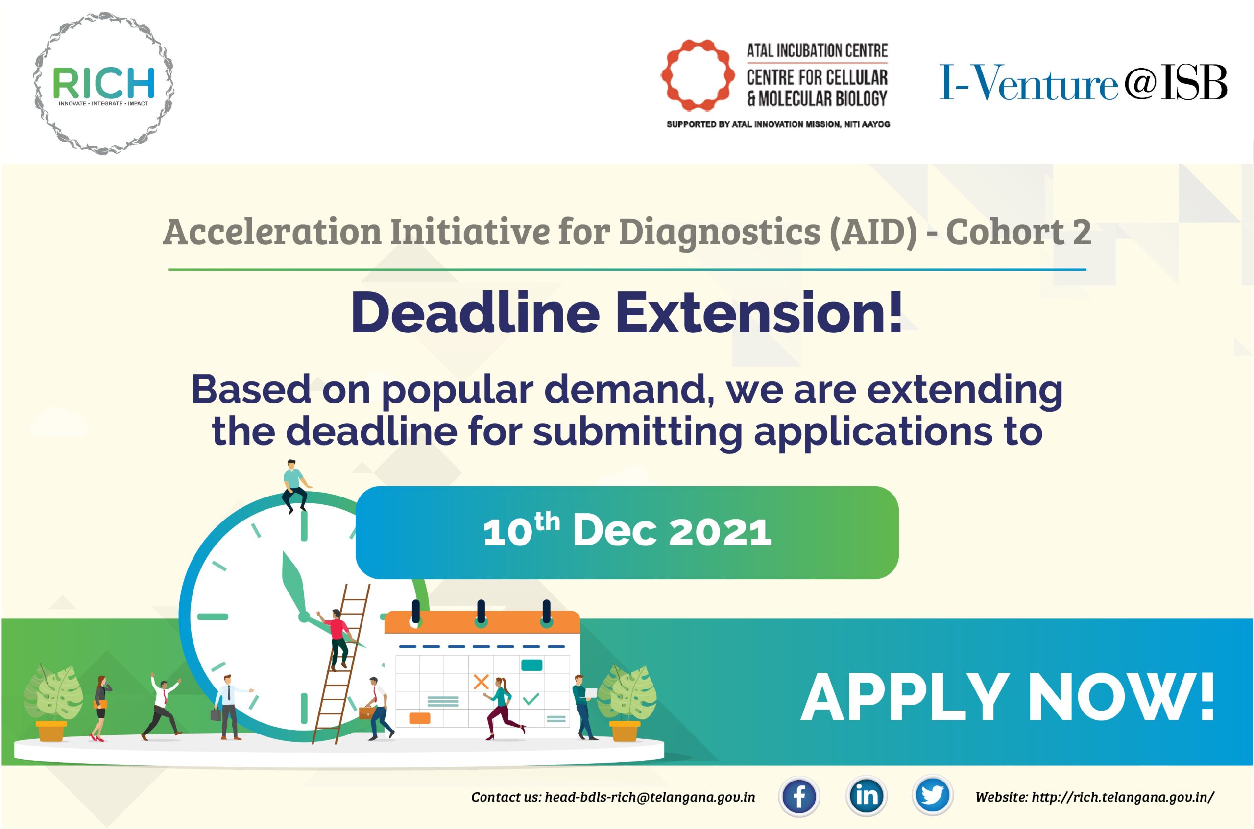 Hyderabad Cluster: AID- Call for IVD Startups - Cohort 2 - DevInfo.in
