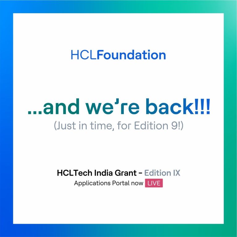 Application Portal for HCLTech India Grant - Edition IX is now LIVE ...