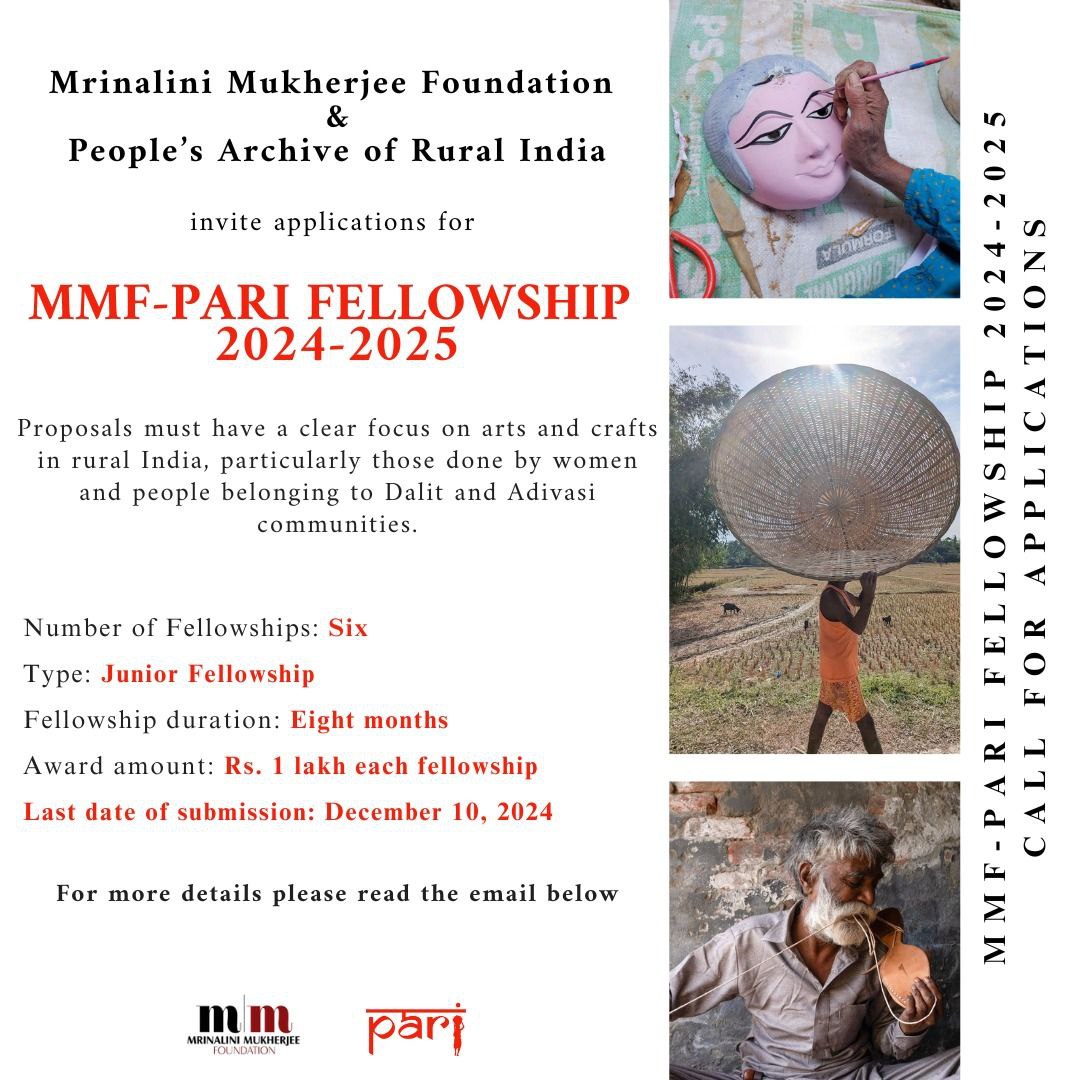 MMF-PARI Fellowship 2024-2025 - DevInfo.in